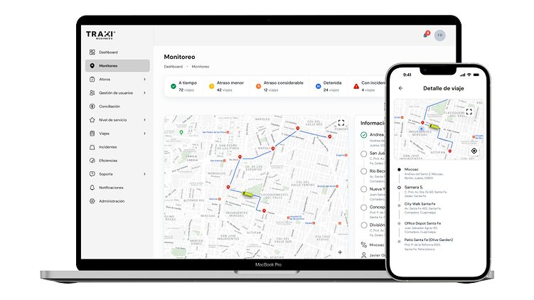 Gestión de transporte de personal | Traxi Business